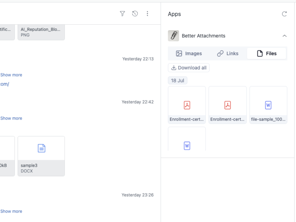 Better Attachments App Integration with Zendesk Support